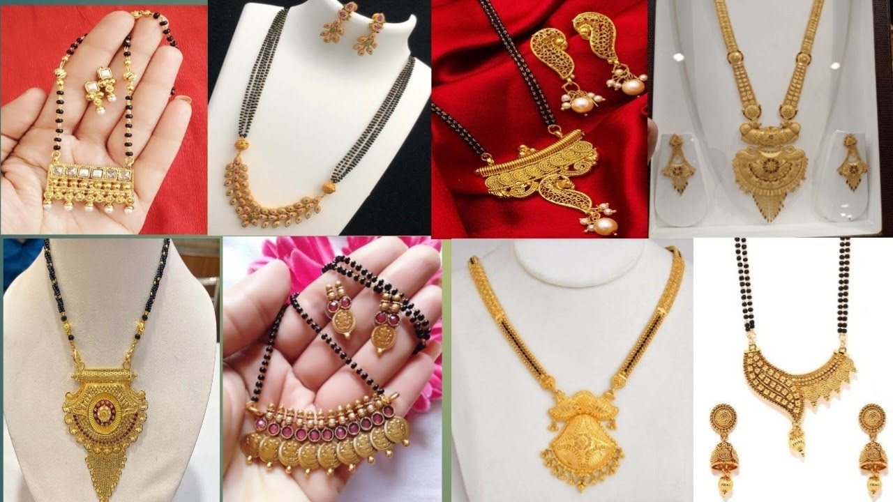 mangalsutr design 2023 | nackless design | gold Mangal Sutra | - YouTube
