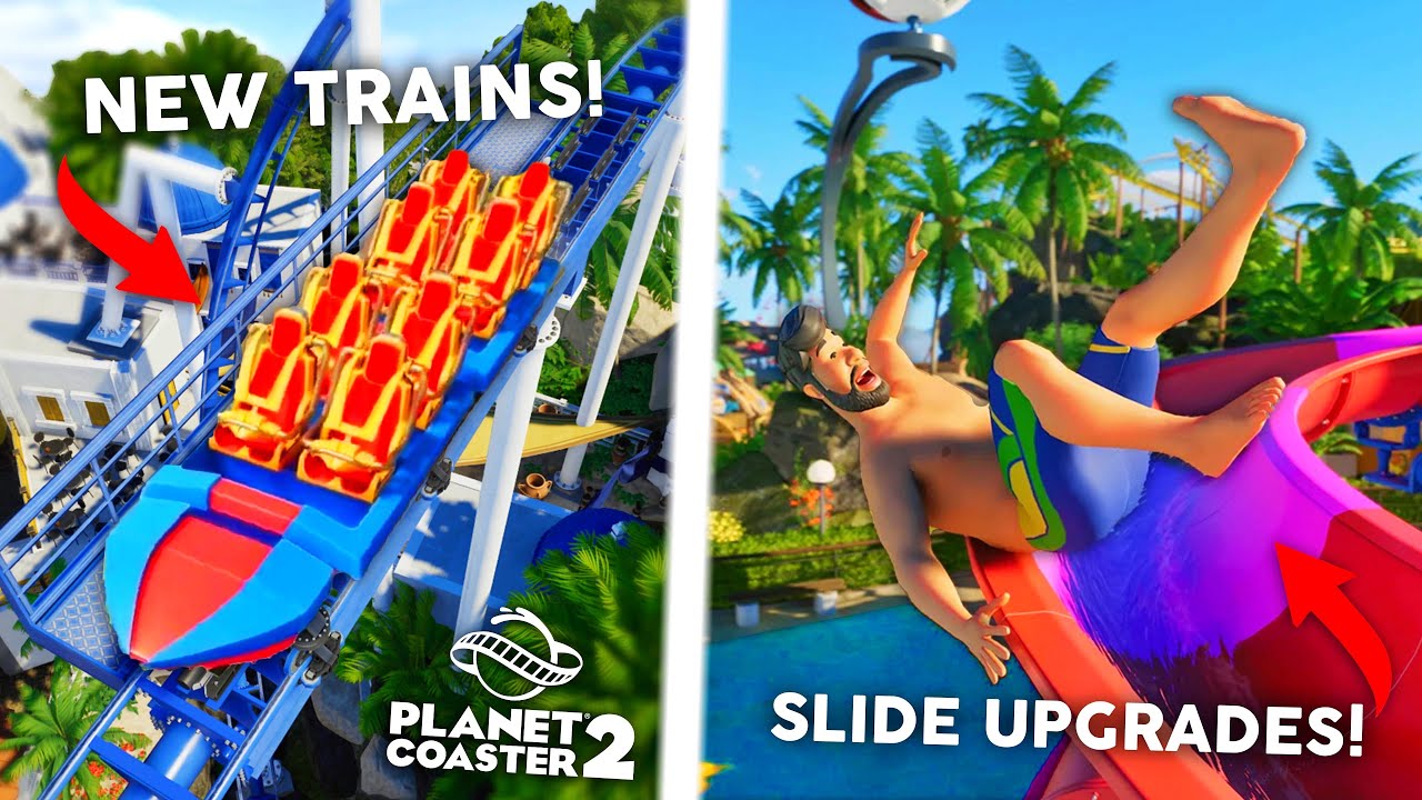 FIRST LOOK Planet Coaster 2 NEW Update - Trains, Theming & MORE! - YouTube