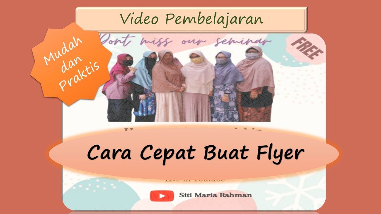 Cara Membuat Flyer dengan Mudah dan Praktis - YouTube