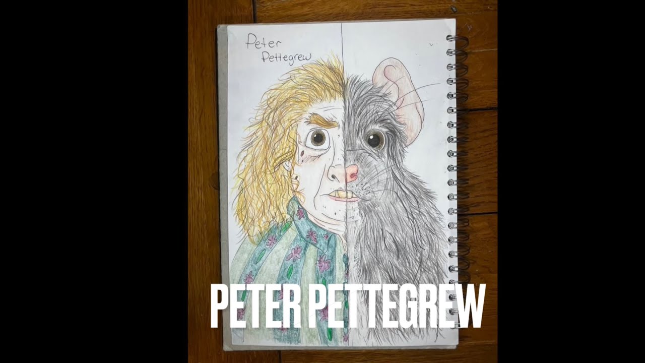 Peter Pettegrew / Wormtail half rat animagus Colouring Timelapse Fan ...