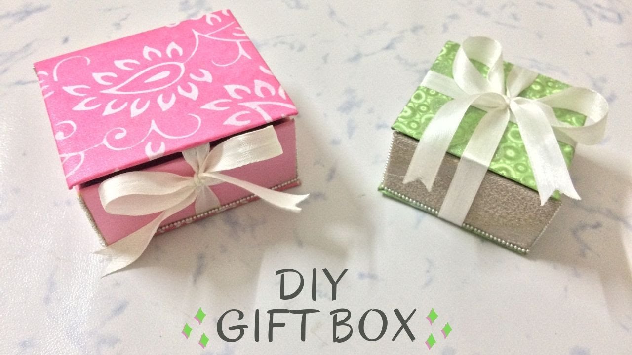 DIY GIFT BOX || HANDMADE BOX TO STORE RAKHI || HANDMADE GIFT BOX IDEA ...
