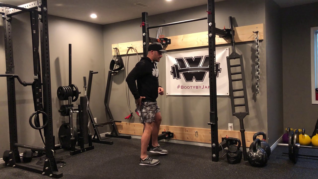 B Stance BW Squats - YouTube