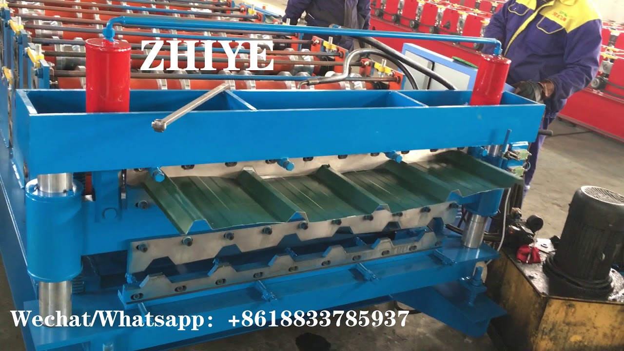 Auto Color Steel Cold Roll Forming Machinery - YouTube