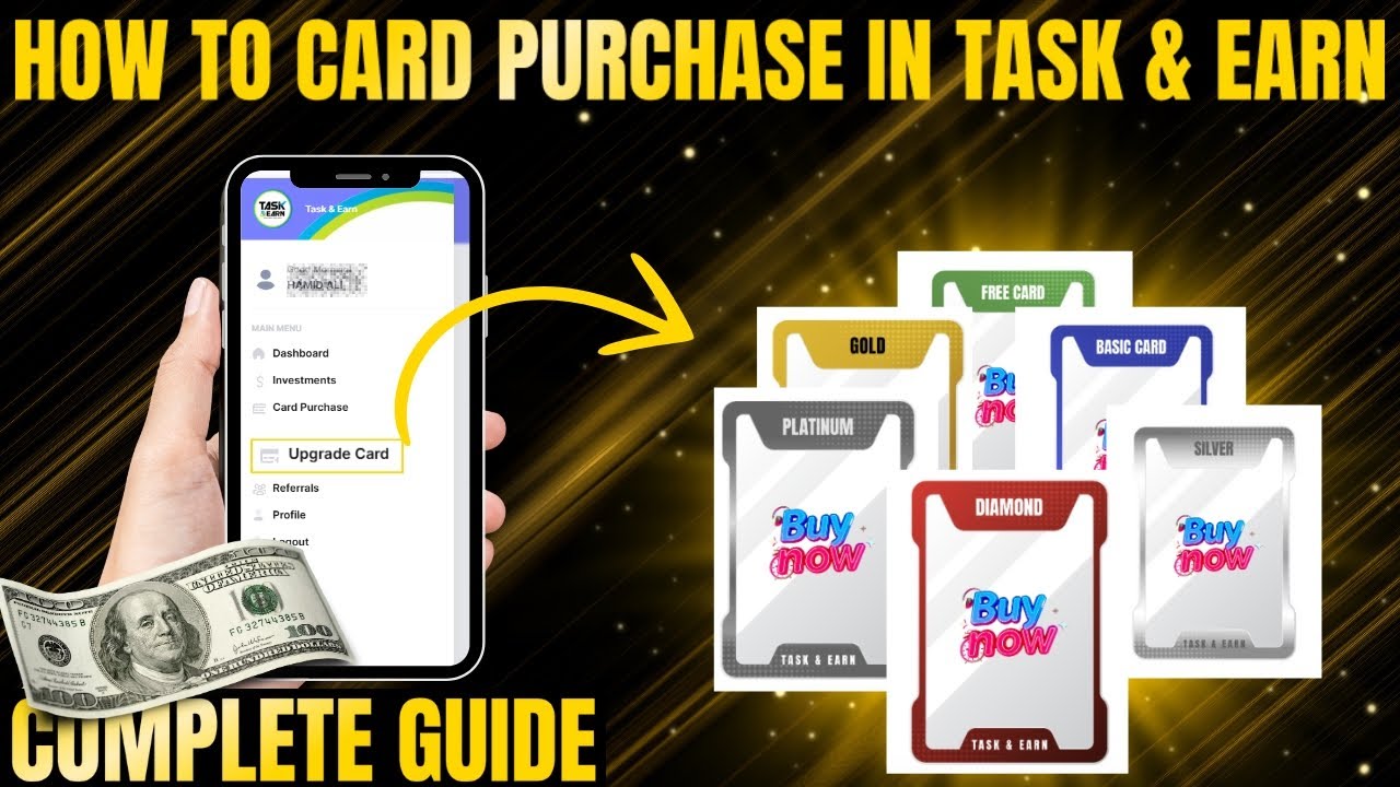 Task and Earn Card Purchase Guide | Step-by-Step Tutorial 💳 - YouTube