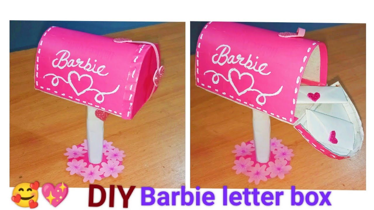 DIY Barbie letter box gift | Anusha's art - YouTube