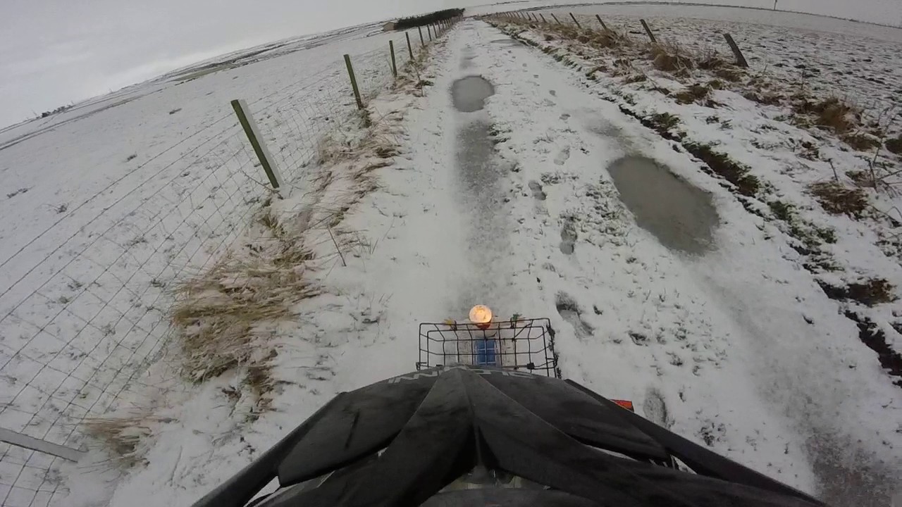 Honda C90 highland snow adventure! - YouTube