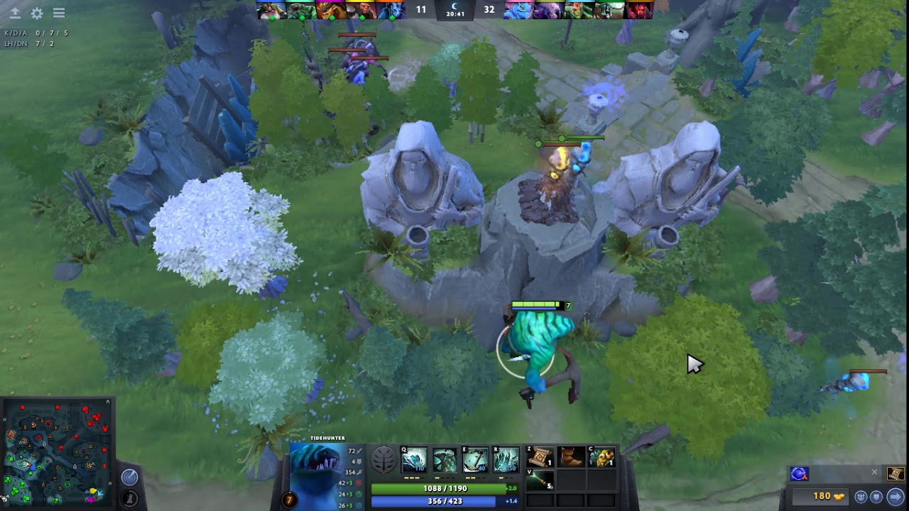 Dota 2 Tide hunter support - YouTube