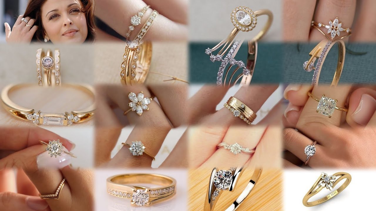 trendy gold rings 2023 । 🔥gold jwellary 🔥।।unique gold rings।।। - YouTube