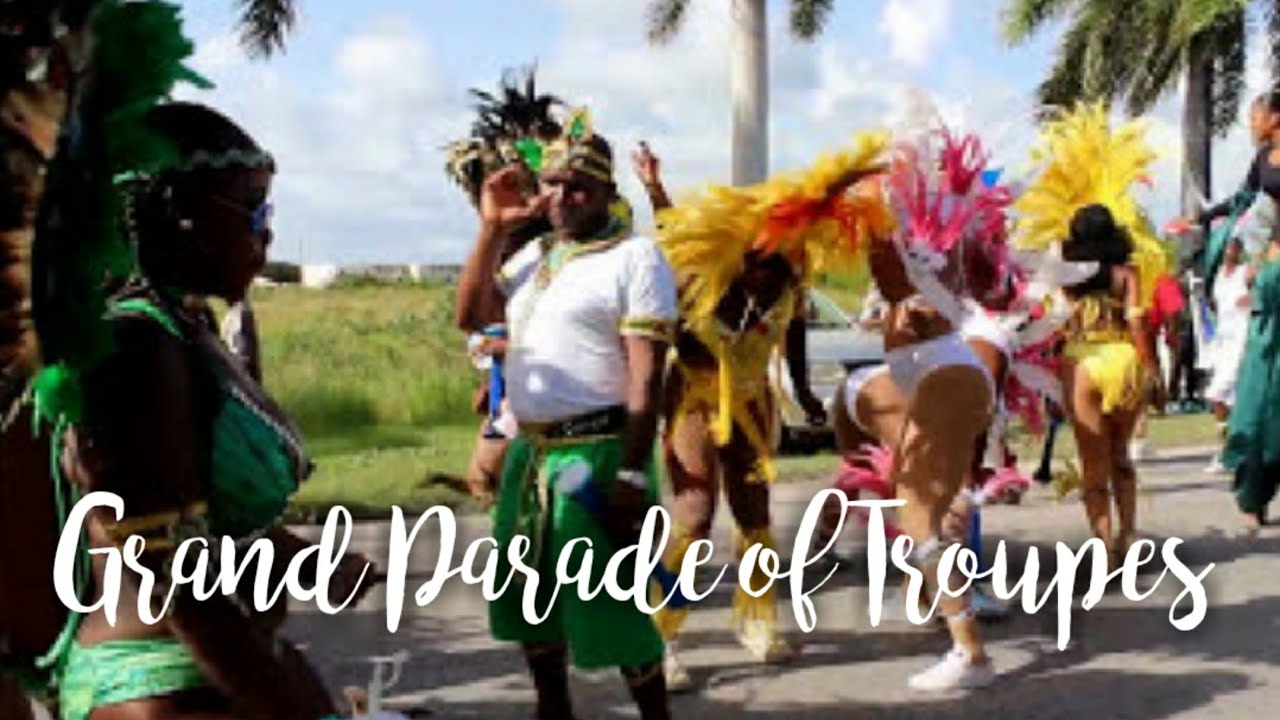 GRAND PARADE OF TROUPES, Anguilla Summer Festival 2017 - YouTube