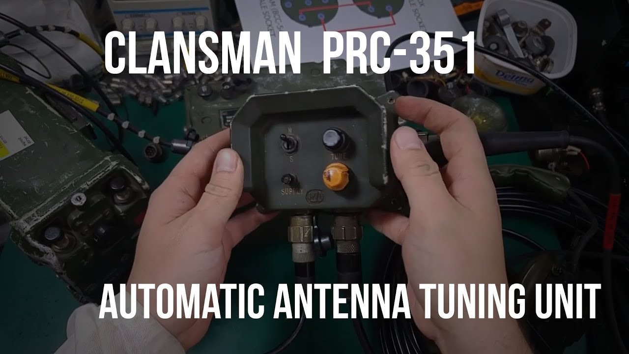 Clansman PRC 351 PRC 352 - RACAL 543 (TUAAM) military automatic antenna ...