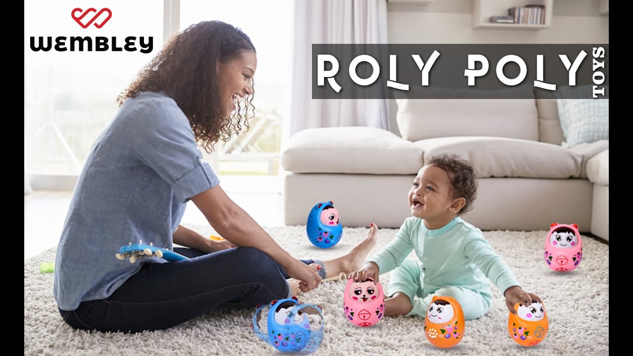 Wembley Roly Poly Push and Shake Wobbling Music Sounds Doll Toy for ...