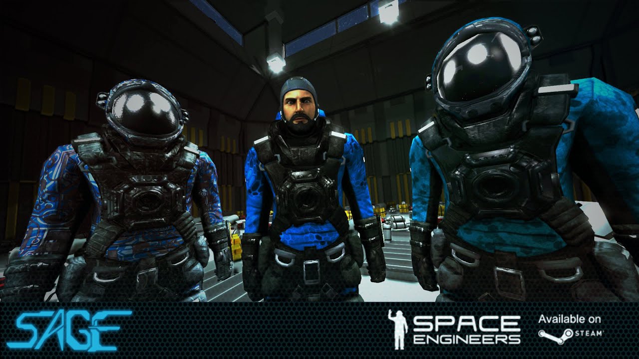 Space Engineers, Updated Sage Skins! (Custom character skins) - YouTube