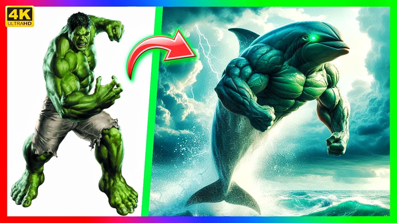 AVENGERS BUT DOLPHIN - VENGERS All - Characters 🔥 Marvel - DC♥️2025♥️ ...