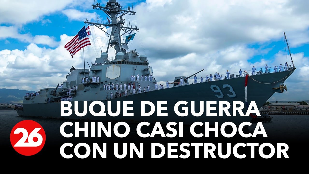 Buque de guerra chino casi choca con un destructor estadounidense en el estrecho de Taiwán ...