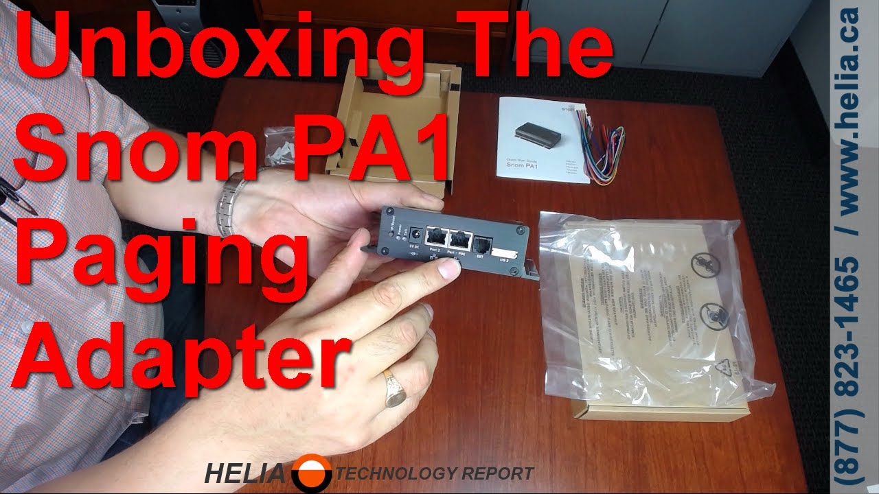 Unboxing the Snom PA1 VoIP Paging Adapter - YouTube