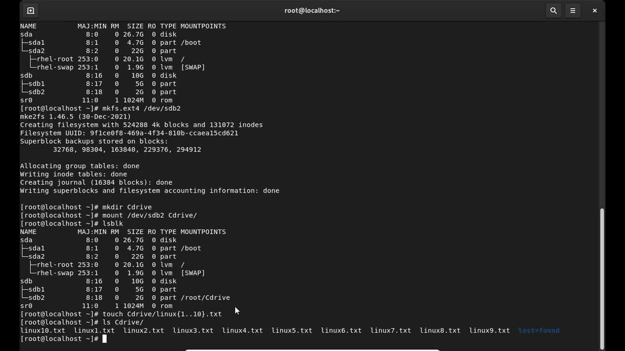 How to create disk partition in Linux server - YouTube