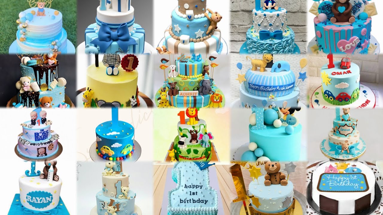 First Birthday Cake Ideas For Baby Boy |Baby boy 1st birthday cakes ...