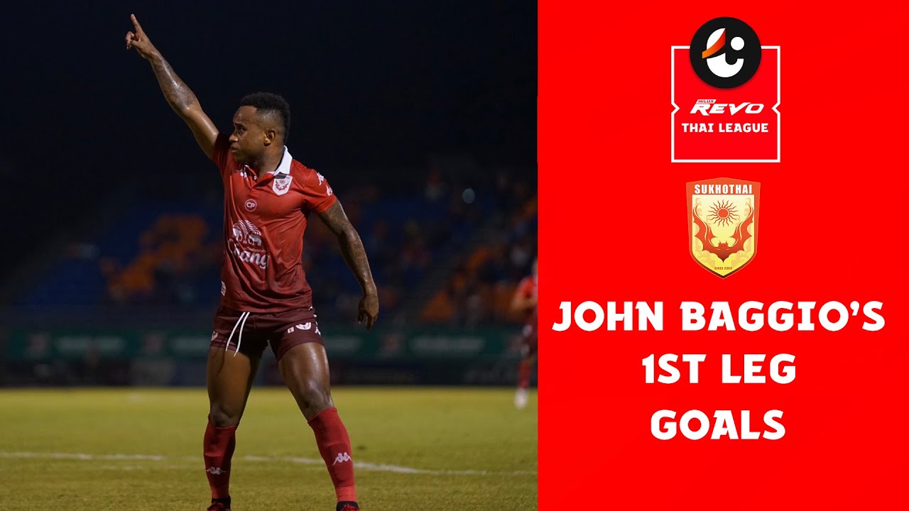 John Baggio's 1ST Leg Goals | Sukhothai FC - YouTube