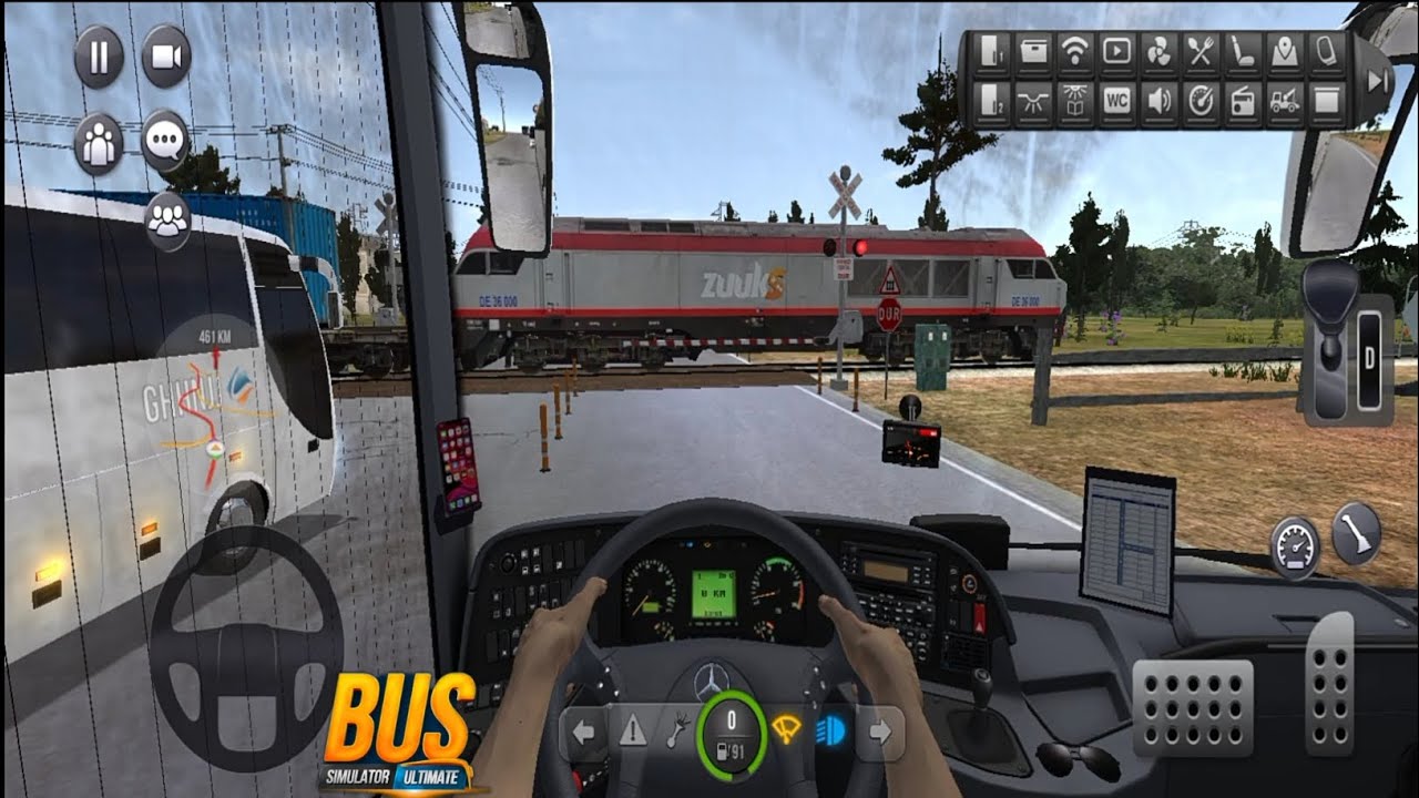 Bus Crossing Railroad: Bus Simulator Ultimate -Gameplay - YouTube