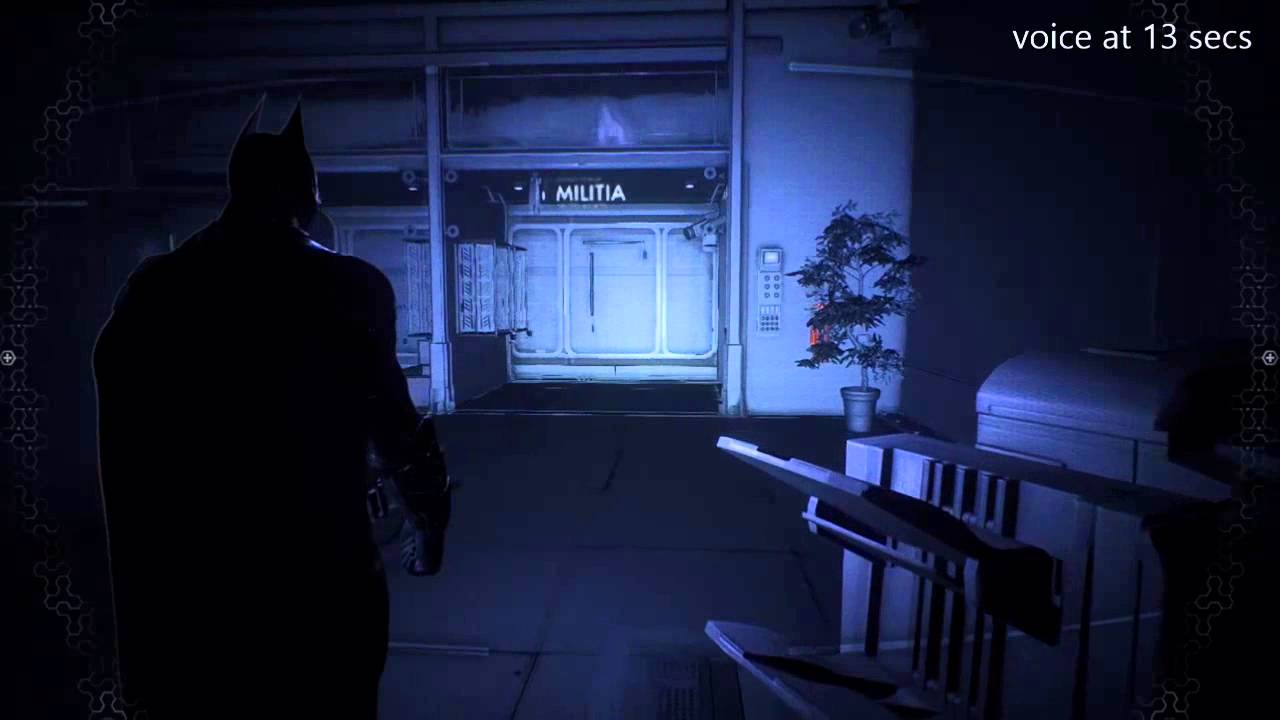 Batman Arkham Knight Strange Voice in Detective Mode - YouTube