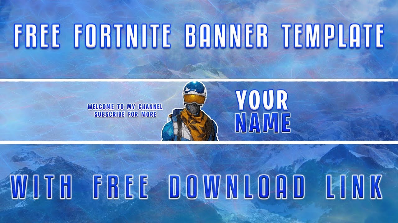 Fortnite Alpine Ace Winter Themed Banner Template (Free Download) - YouTube