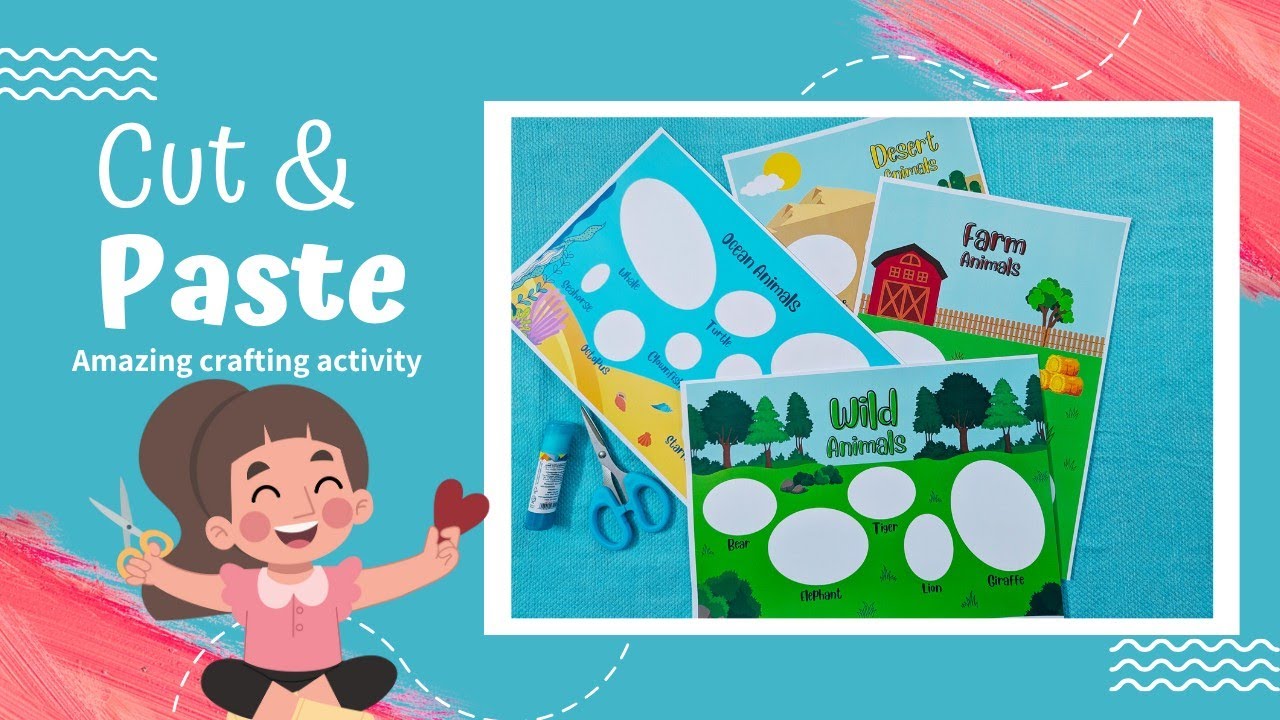 Cut and Paste Animal Puzzle: Learn About Animal Homes | Cut and Paste ...