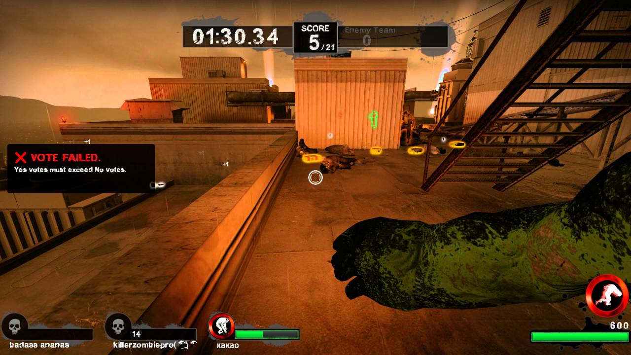 Left 4 Dead 2 - Rooftop charge - YouTube