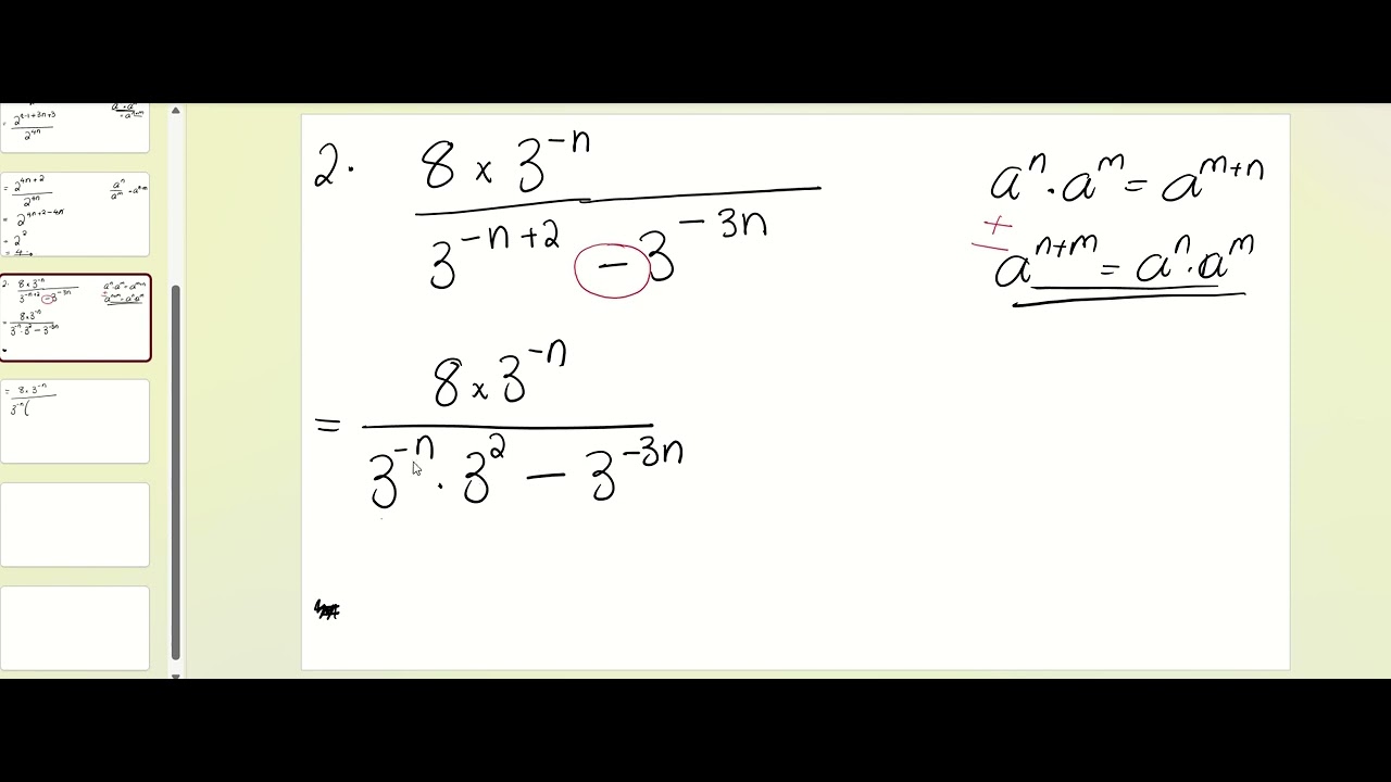 Grade 10 Mathematics: Exponents (Example 2) - YouTube