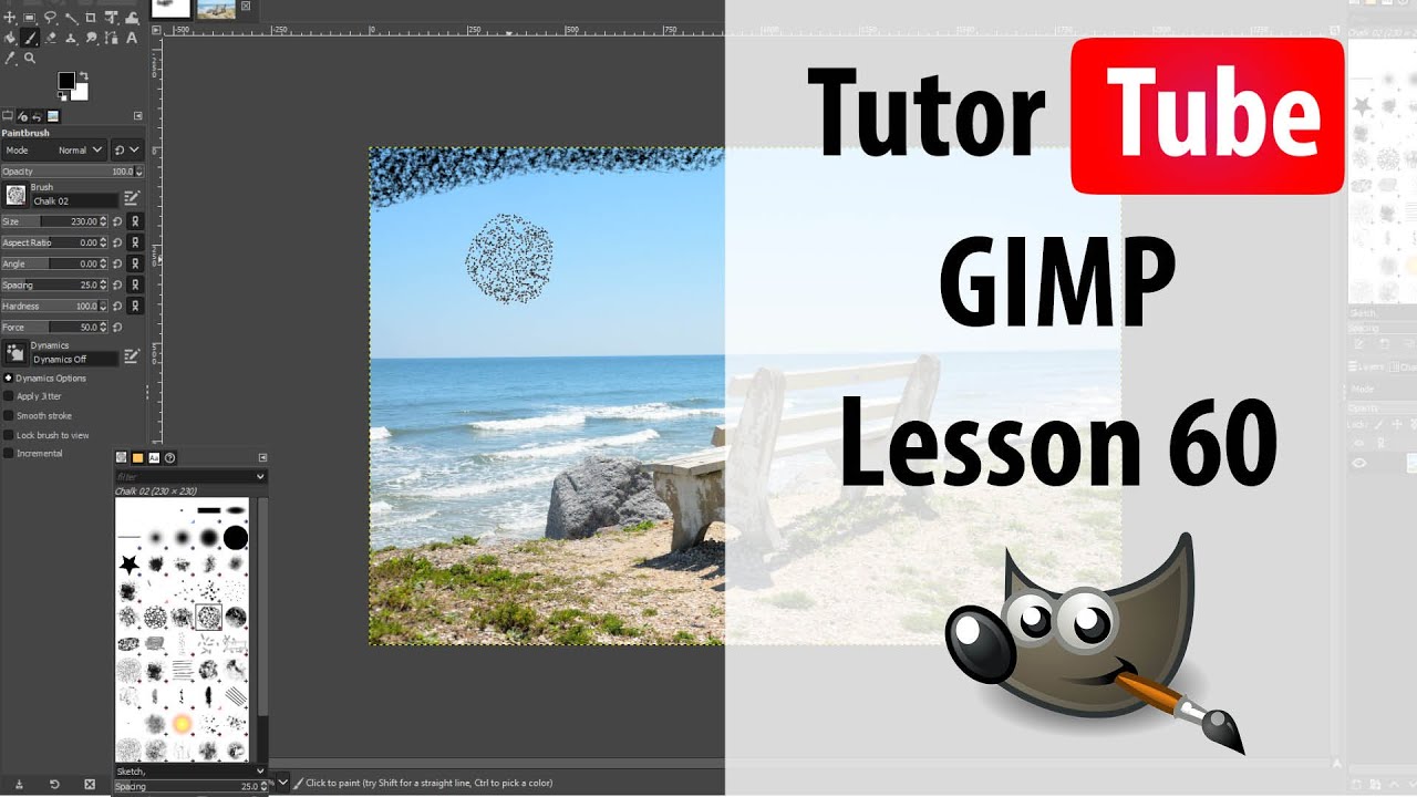 GIMP - Lesson 60 - Cropping Image - YouTube