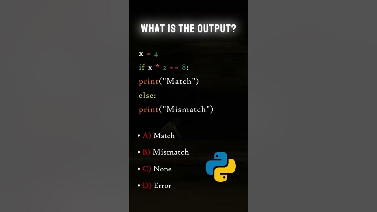 Guess The Output For Python Coding Output Python Programminglanguages Backend Youtube