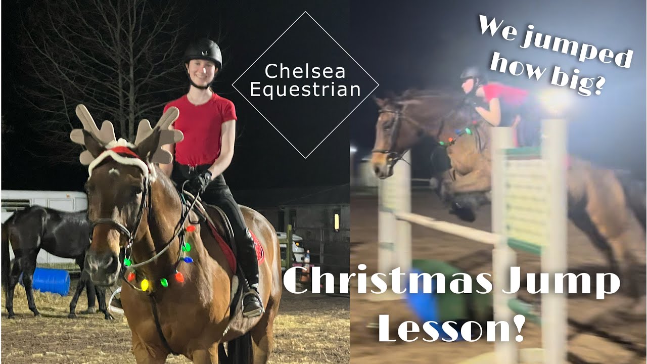 Christmas Jumping Lesson! 3'6" Vertical! Our New Jump Record! | Chelsea ...