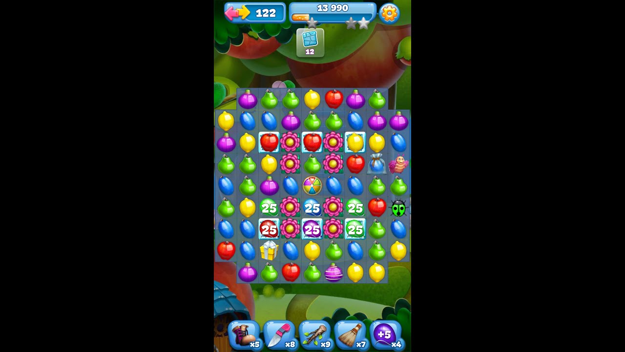 Fruit Land – juicy match3 adventure level 35 - YouTube