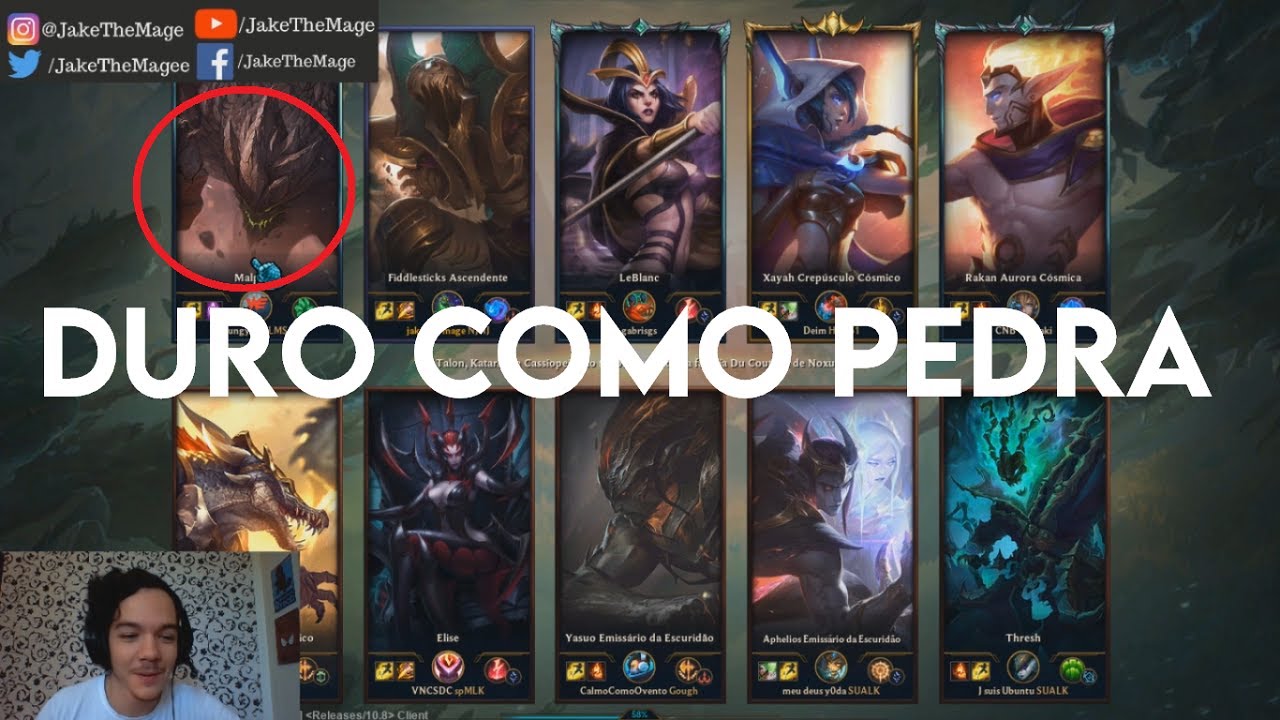 DURO COMO PEDRA | LOL Gameplay - YouTube