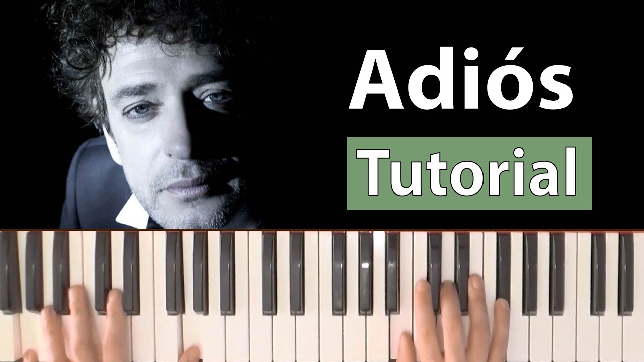 Como tocar "Adiós" (Gustavo Cerati) - Piano tutorial y partitura - YouTube