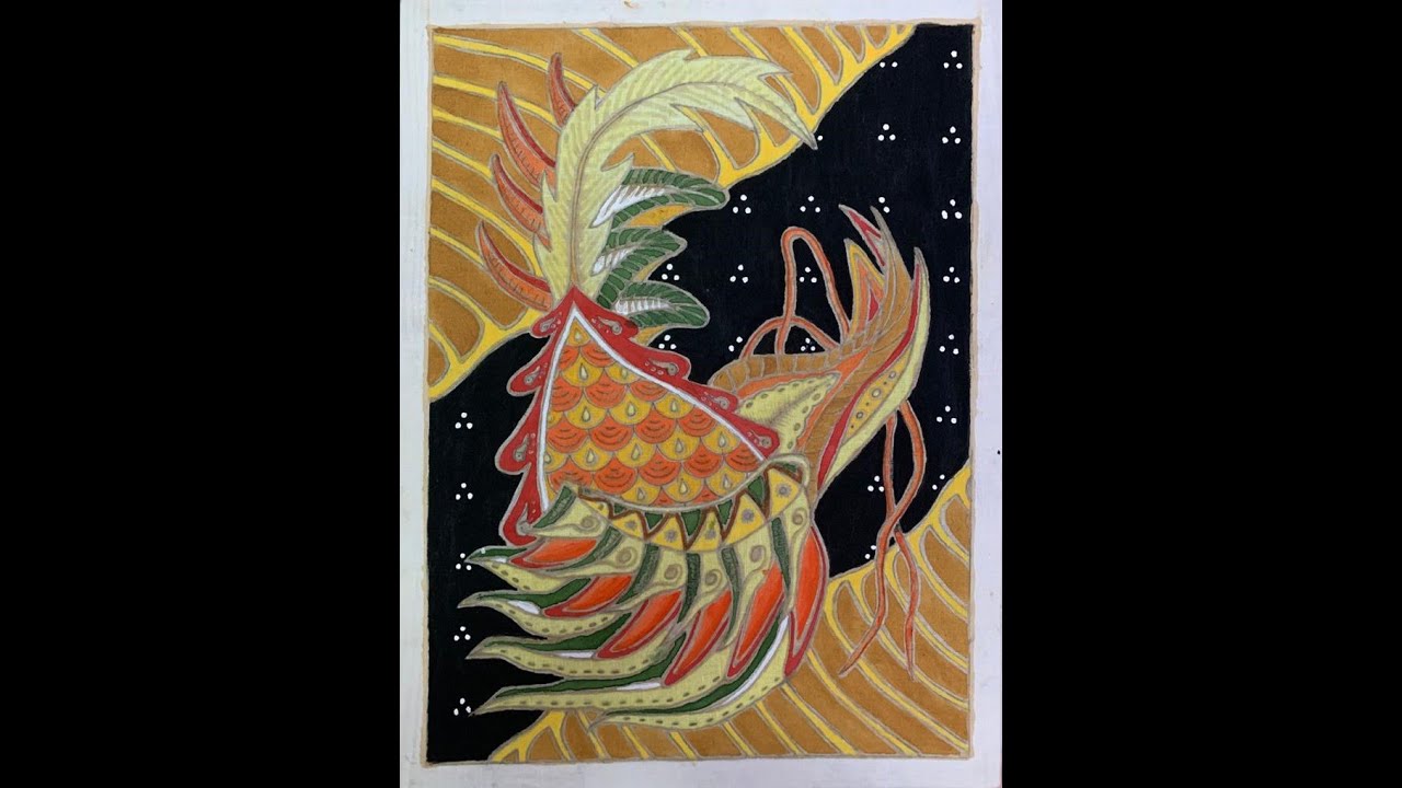 TASK 1 : TRADITIONAL BATIK PAINTING 20/21 SEM 1 2ND YEAR - YouTube