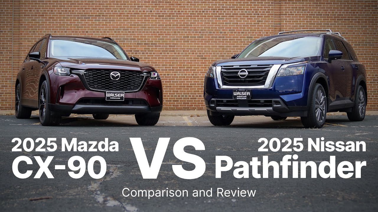 2025 Nissan Pathfinder SL vs 2025 Mazda CX-90 Premium Sport | Comparison and Review - YouTube