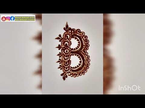 "B" letter Mehndi tattoo design | B latter henna tattoo | tattoo ...