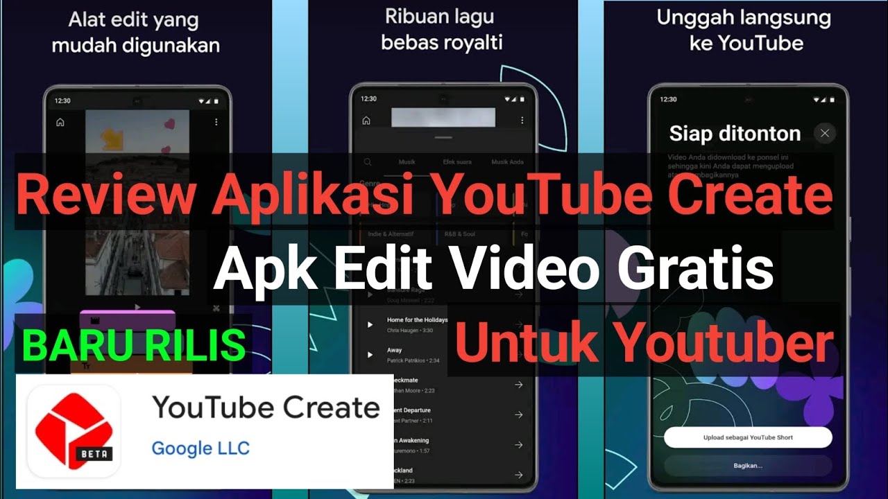 Review Aplikasi YouTube Create || Apk Edit Video Untuk Youtuber - YouTube