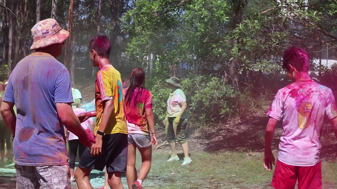 ACSHS Cross Country Colour Run - YouTube