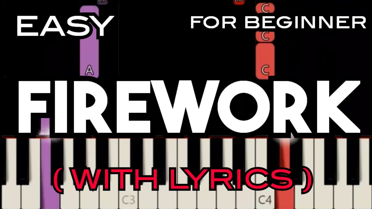 FIREWORK ( LYRICS ) - KATY PERRY | SLOW & EASY PIANO - YouTube