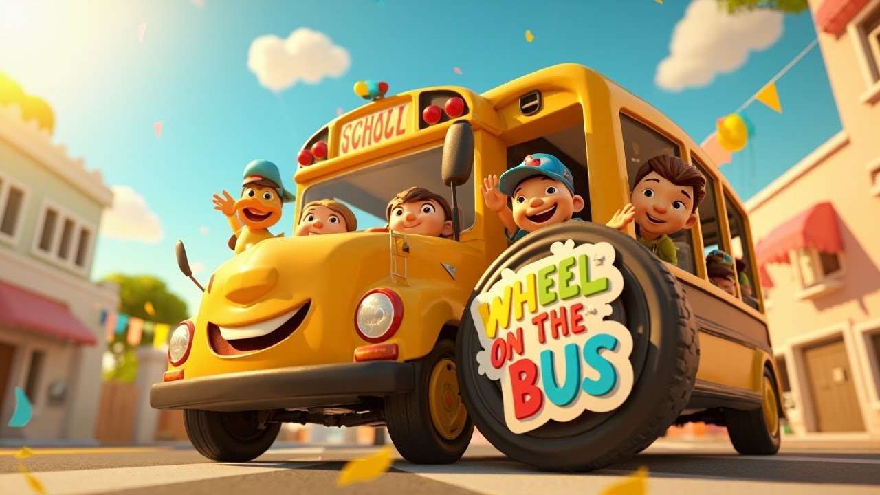 Sing, Count & Move! 🎵 Wheels on the Bus Fun - YouTube