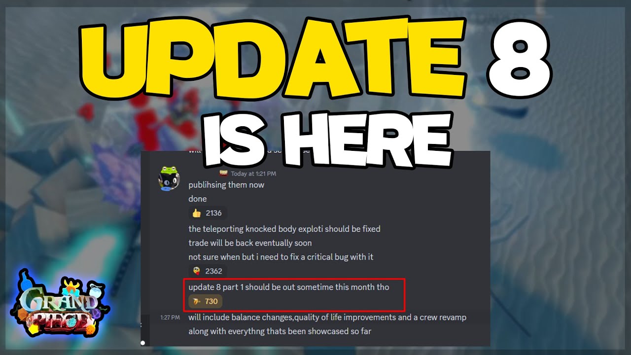 [Gpo] Update 8 Release Date Confirmed... - YouTube