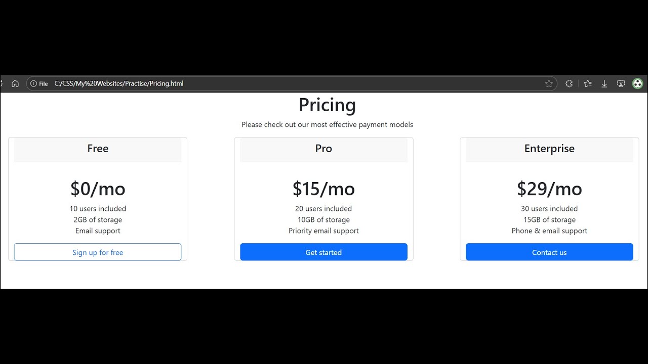 payment page using HTML & CSS... - YouTube