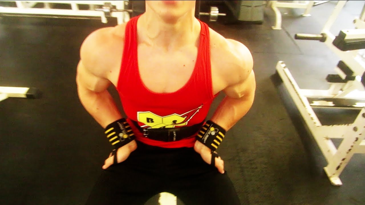 14 YEAR OLD BODYBUILDER | SAM GRAINGER | SHOULDERS. BACK & ARMS - YouTube