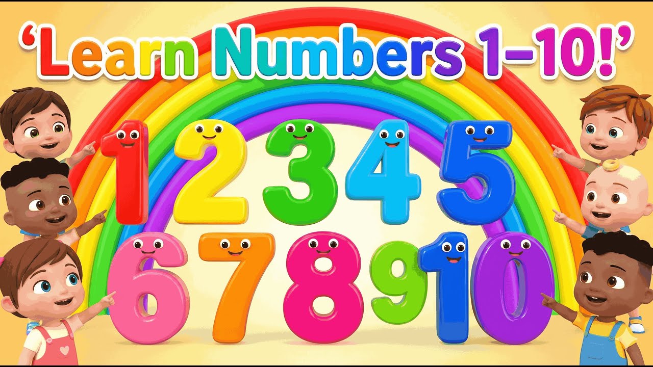 Numbers & Counting Song 1–10 for Kids | Learn Numbers with Fun ...