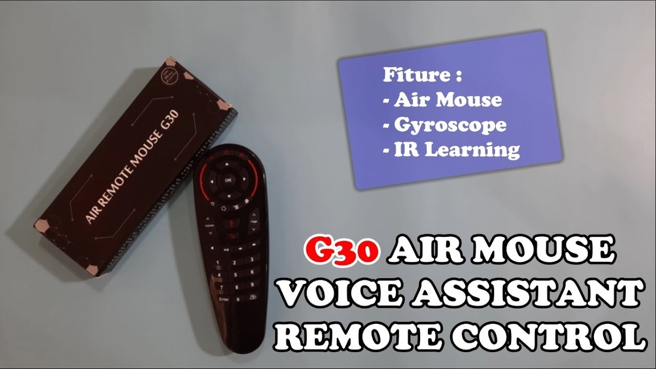 Air Mouse Remote Voice Control G30 | Gyroscope & IR Learning - YouTube