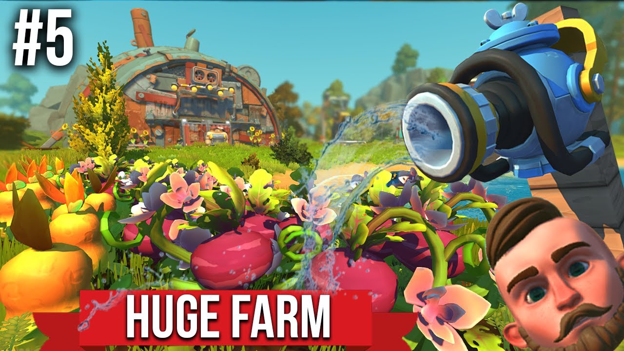 MY BIGGEST FARM YET + WATER CANNON!! - SCRAP MECHANICS SURVIVAL #5 ...