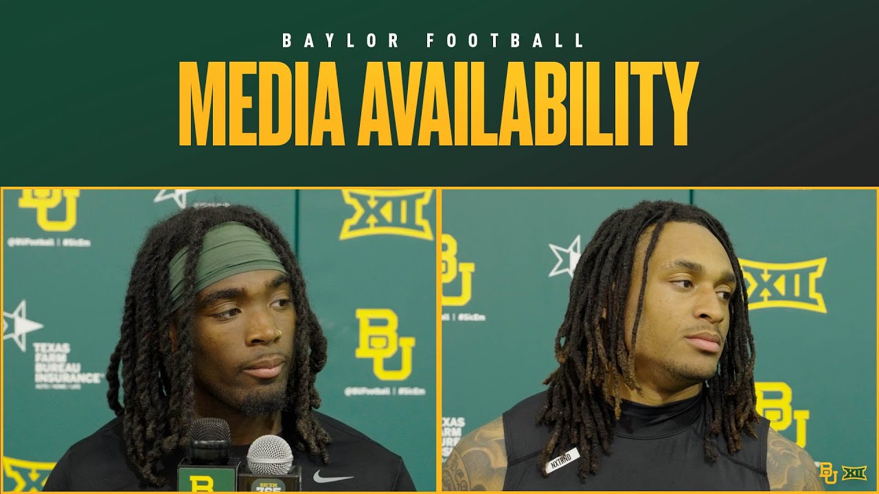 Baylor Football: Kole Wilson and Keaton Thomas Media Availability, Oct ...