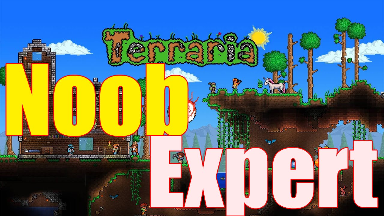 Noob Plays Terraria On Expert World Mode! - YouTube