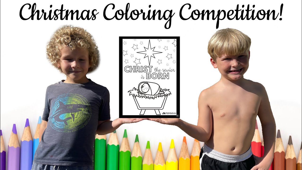 Christmas Coloring Competition! Part 1 - YouTube